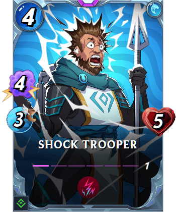 SplinterGuide - Shock Trooper | Splinterlands Card Analysis